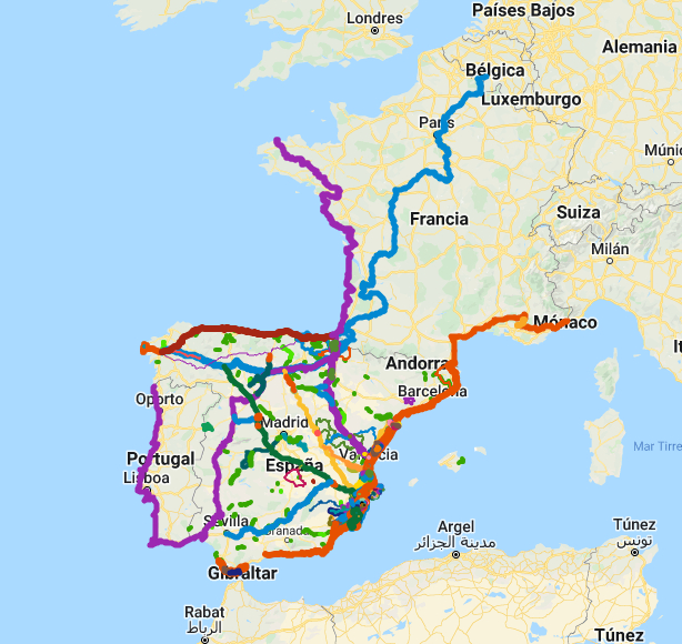 El mapa de rutas de Spain Bike Touring ahora incluye las EuroVelo’s ...